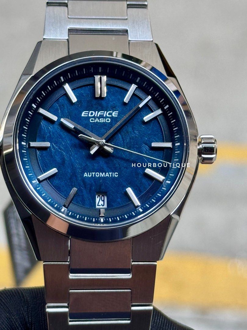 Brand New Casio Edifice Blue Ice Dial, Automatic Watch EFK-100YD – HOUR ...