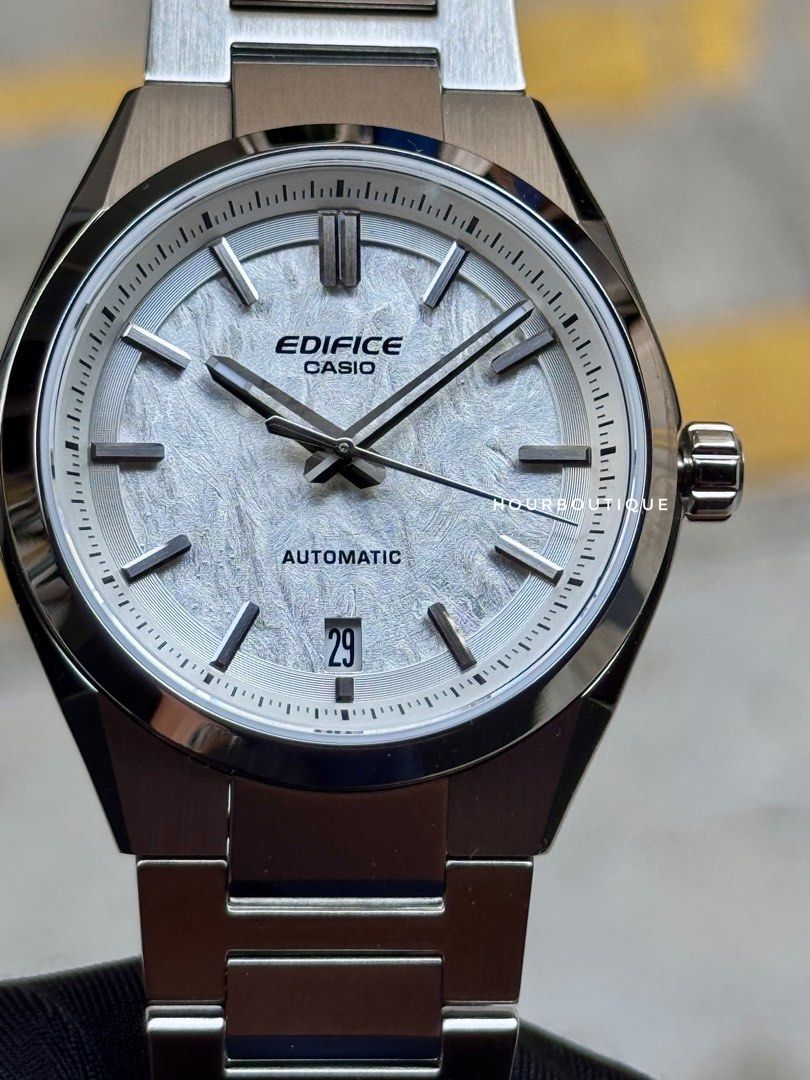 Brand New Casio Edifice White Ice Dial, Automatic Watch EFK-100YD-7A ...