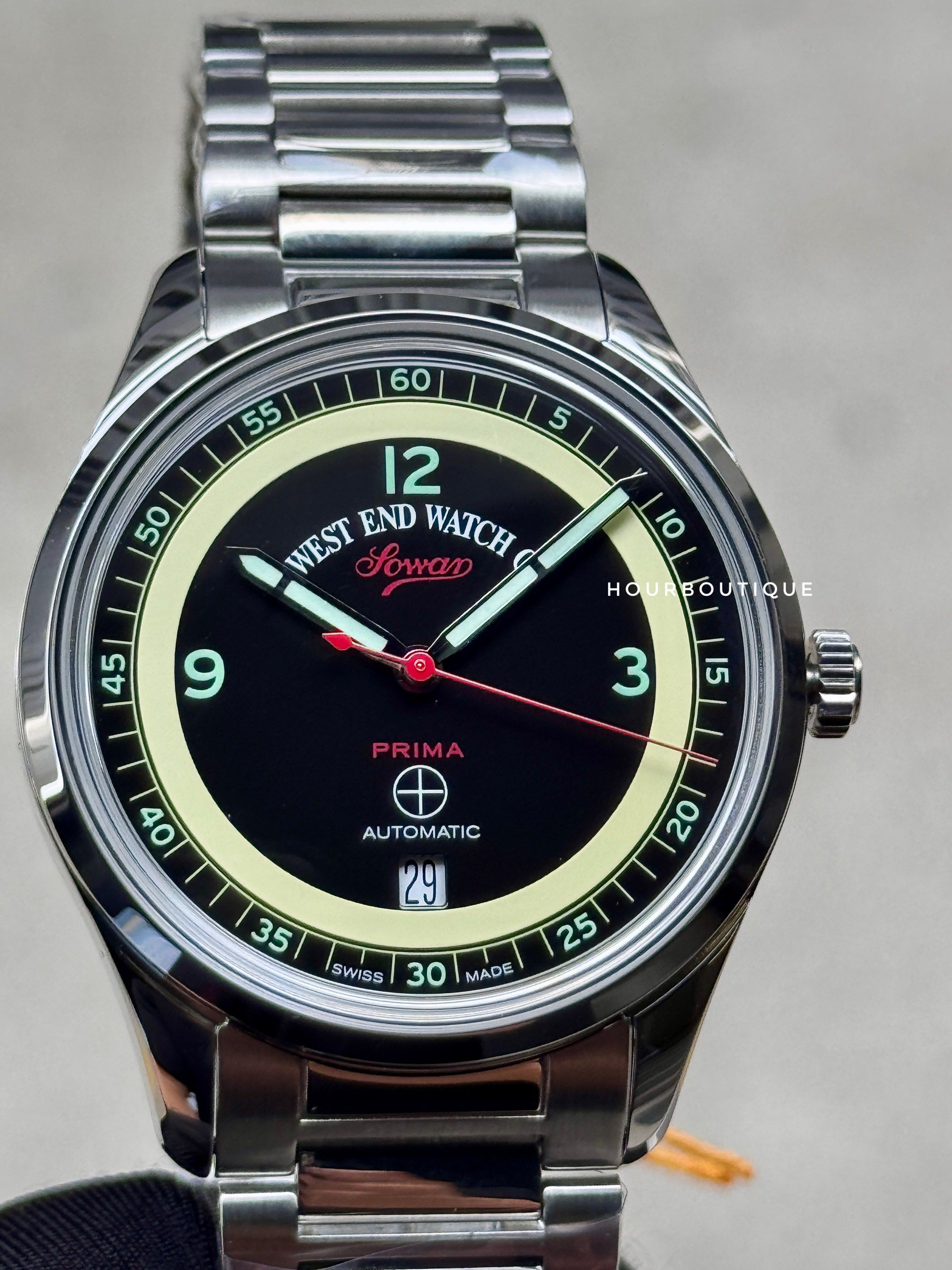 Brand New WestEnd Watch Co. Sowar Prima Swiss Made Automatic 39mm Watc ...